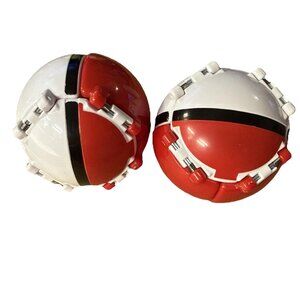Tomy | Toys | 2 Red White Pokemon Throw N Pop Poke Ball And Repeat Ball ...